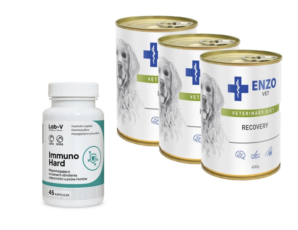 ENZO VET Recovery rekonvalescentní dieta pro psy 3x400g + LAB-V Immuno ...
