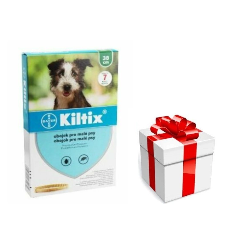 Kiltix Antiparazitní obojek 38 cm + Překvapení pro psa | Krteckem.cz - Zverimex nízké ceny