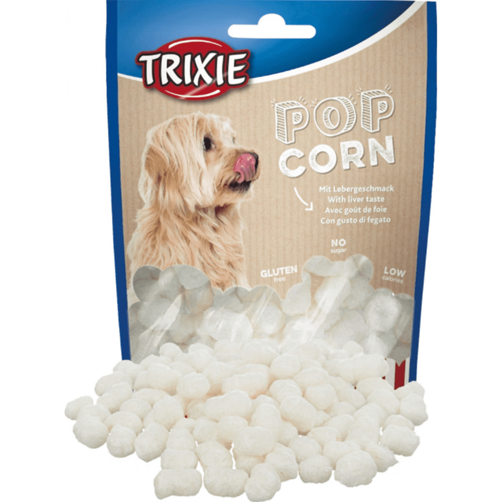 TRIXIE Popcorn s příchutí jater pro psy 100g | Krteckem.cz - Zverimex ...