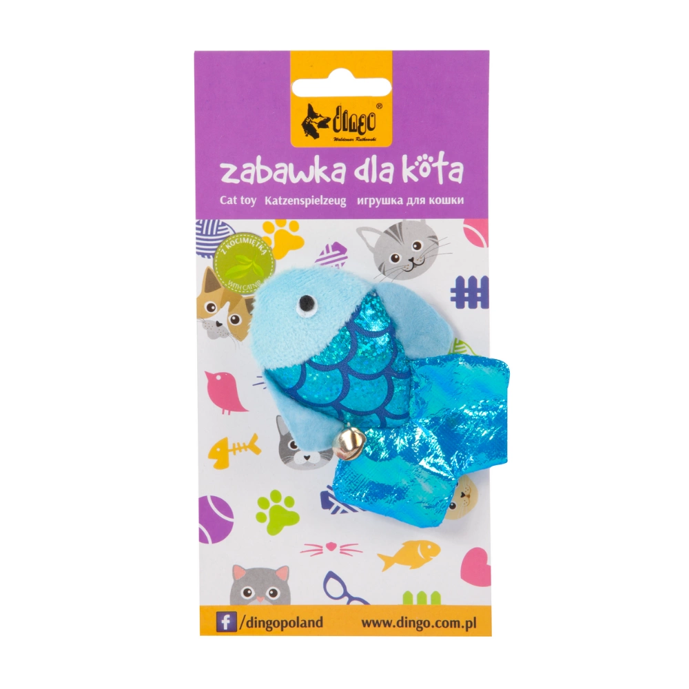 Hračka pro kočky DINGO plyšová ryba | Krteckem.cz - Zverimex nízké ceny