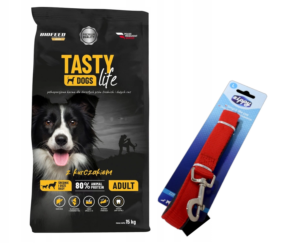 Tasty Dogs Life krmivo pro psy s kuřecím masem 15 kg (střední a velká ...