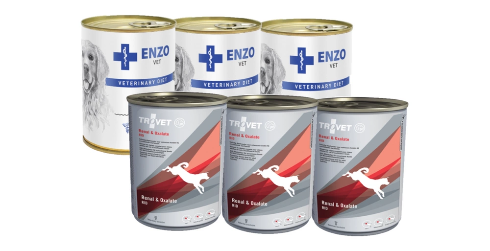 TROVET RID Renal & Oxalate 3x400g + ENZO VET Renal 3x400g | Krteckem.cz ...